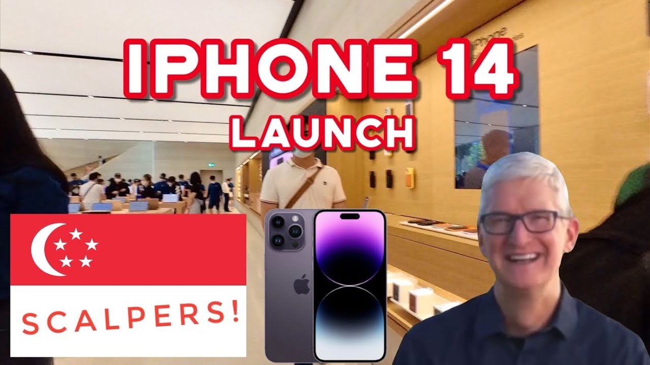 iPhone 14 Launch Day | Crowds and Scalpers | Orchard Apple Store ...