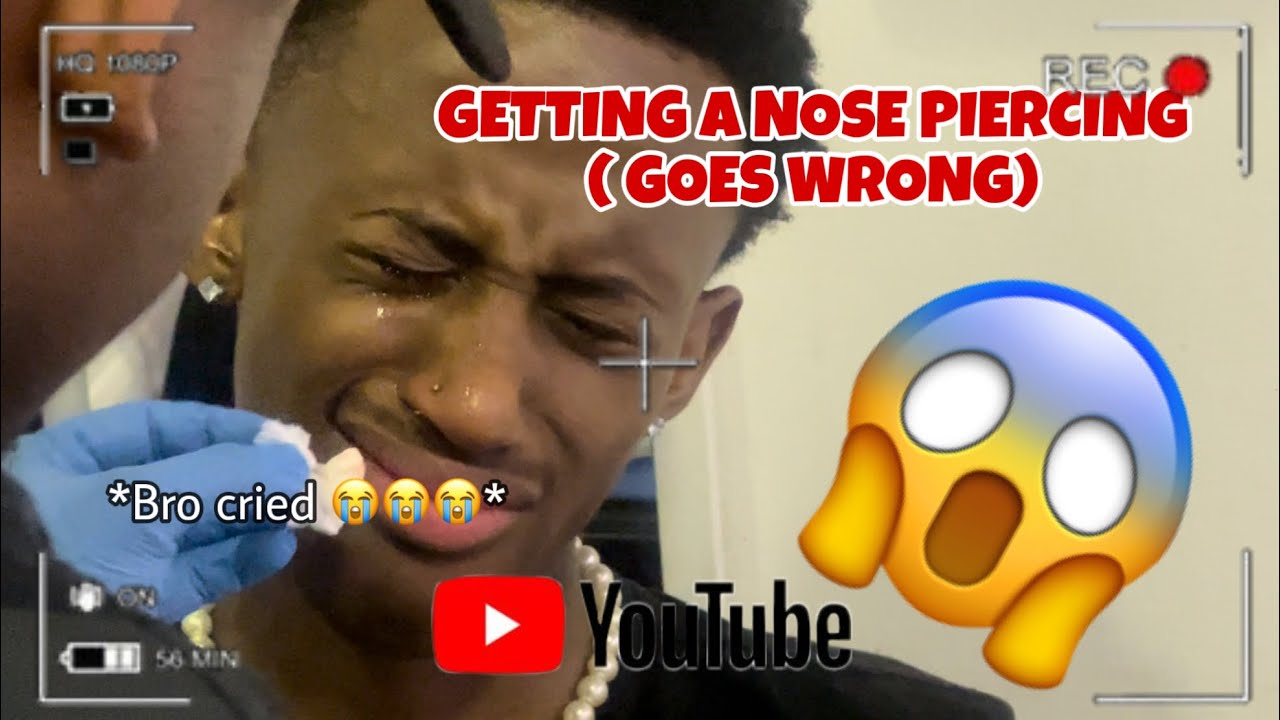 NOSE PIERCING WENT WRONG😱 😭(NEVER GETTING ANOTHER PIERCING 🙅‍♂️🙂‍↔️ ...