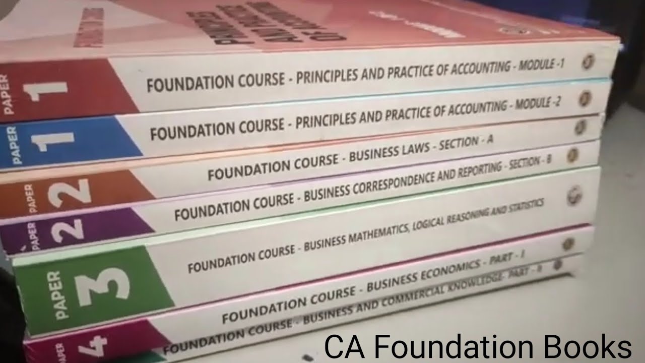 CA Foundation Course Unboxing | ICAI Material | Nov 2023 Books | CA ...