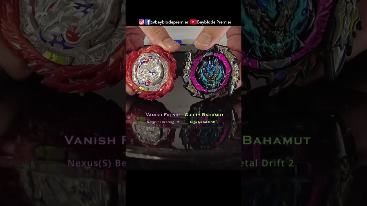 Guilty Bahamut Throws Vanish Fafnir Out of the Ring! | Beyblade Burst # ...