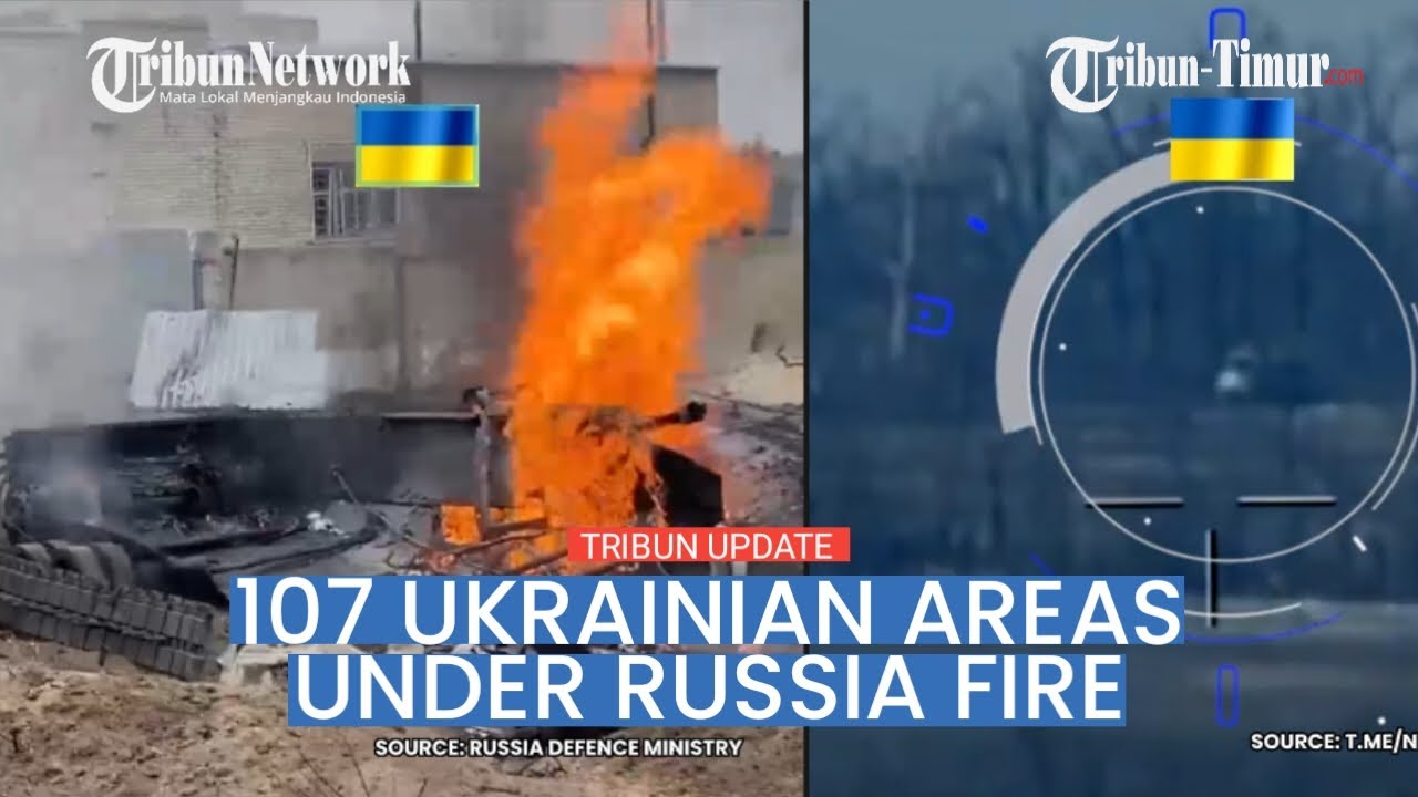🔴 107 Ukrainian areas under Russia fire, 98 artillery systems destroyed ...
