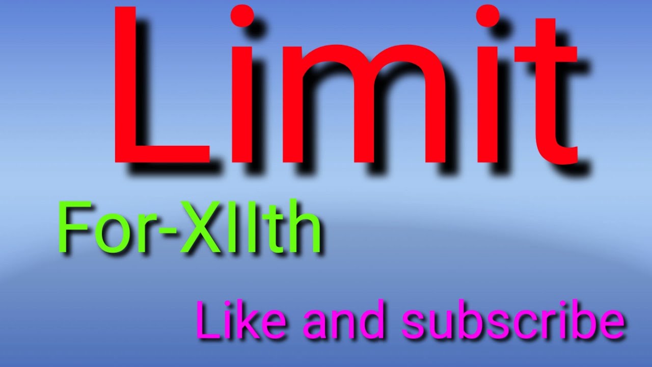 Limit 3 - YouTube