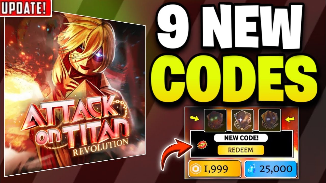 ⚠️ACTIVE![CODE]⚠️ ATTACK ON TITAN REVOLUTION ROBLOX CODES 2025 - ATTACK ON TITAN REVOLUTION ...