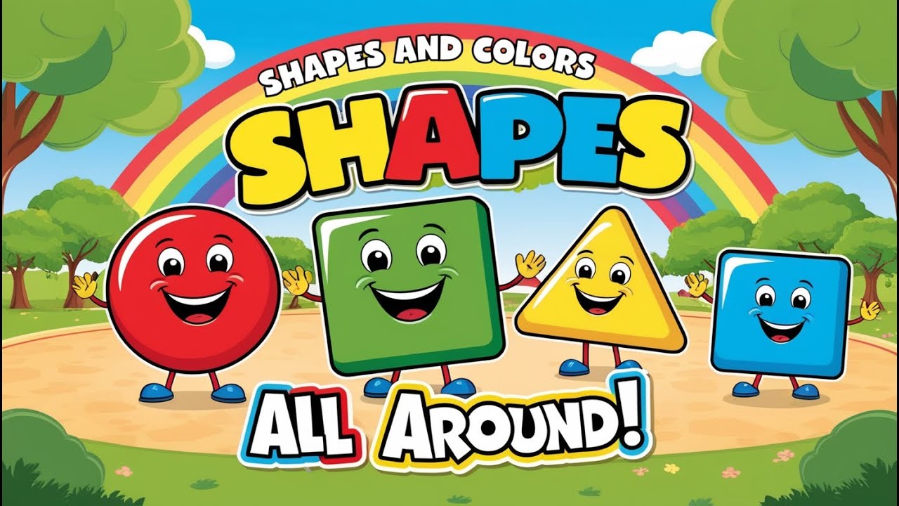 "Shapes and Colors All Around | Kids Learning Song"| - YouTube