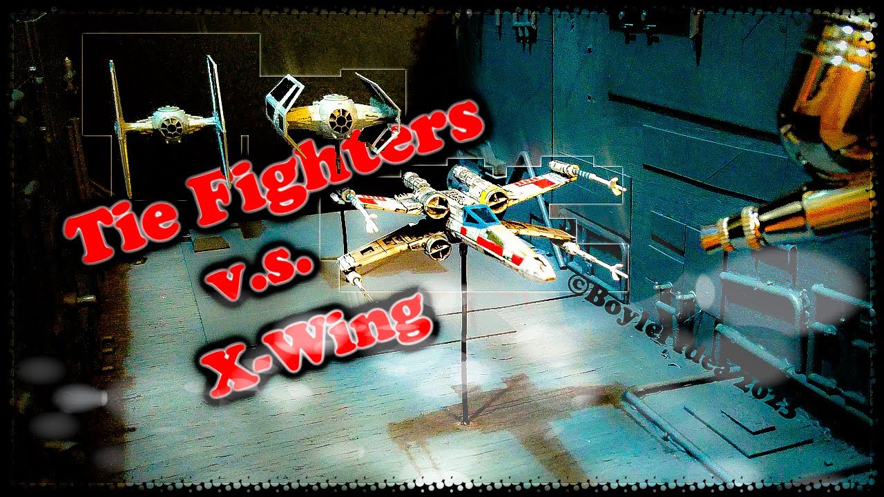 TIE Fighters v.s. X-Wing (Star-Wars Diorama Scene ASMR) - YouTube