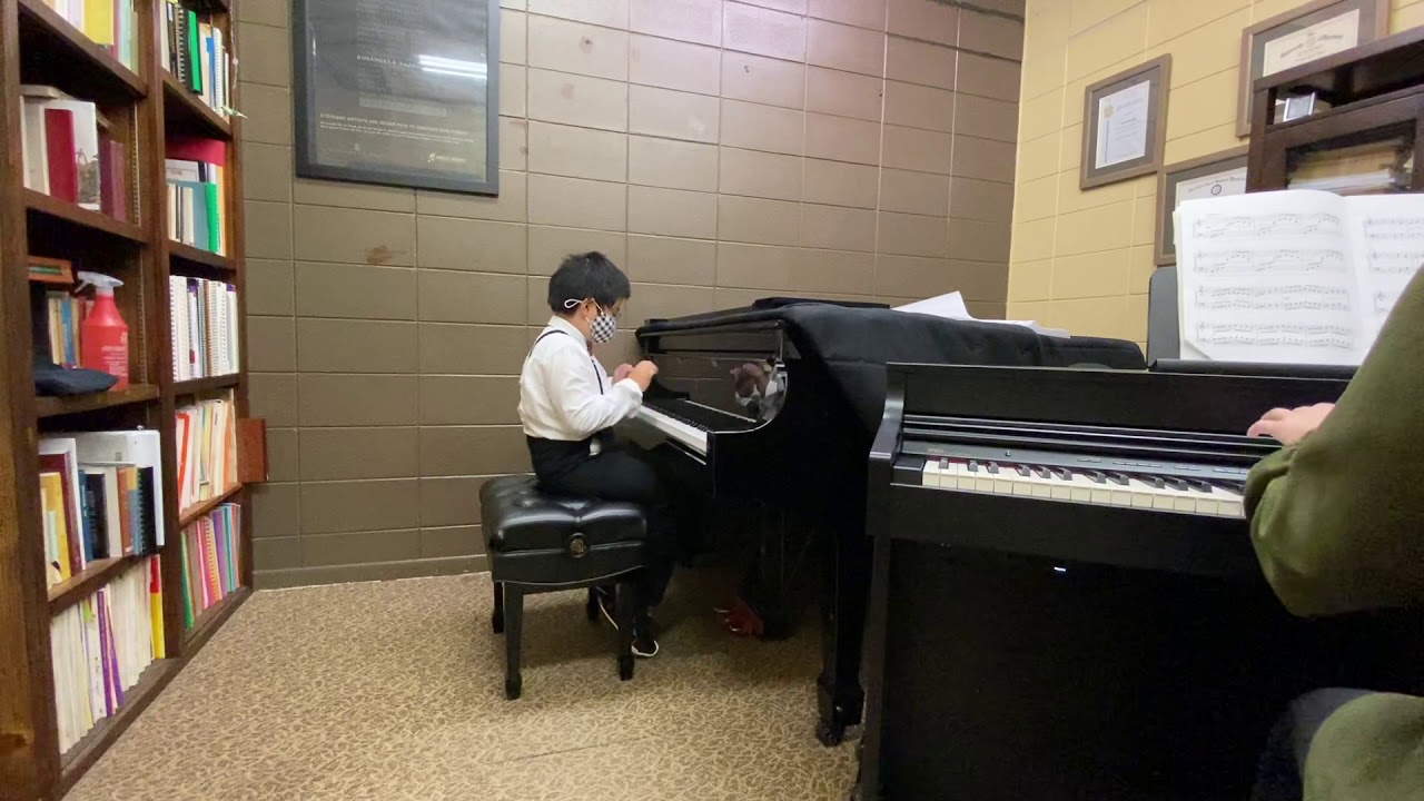 Concertino in D Minor, I. Allegro, Walter and Carol Noona (Piano) - YouTube
