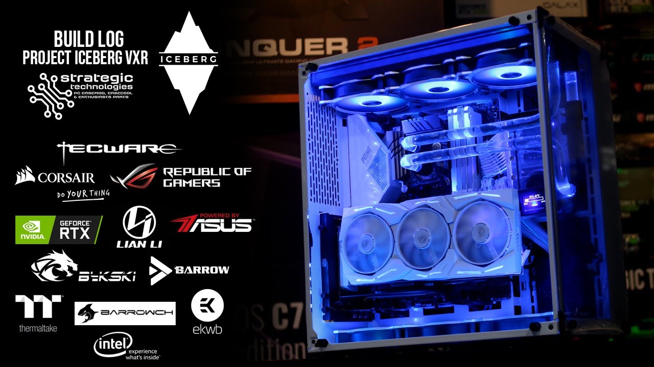 FEMALE BUILDING A CUSTOM LIQUID COOLED PC! BUILD LOG: Project Iceberg ...