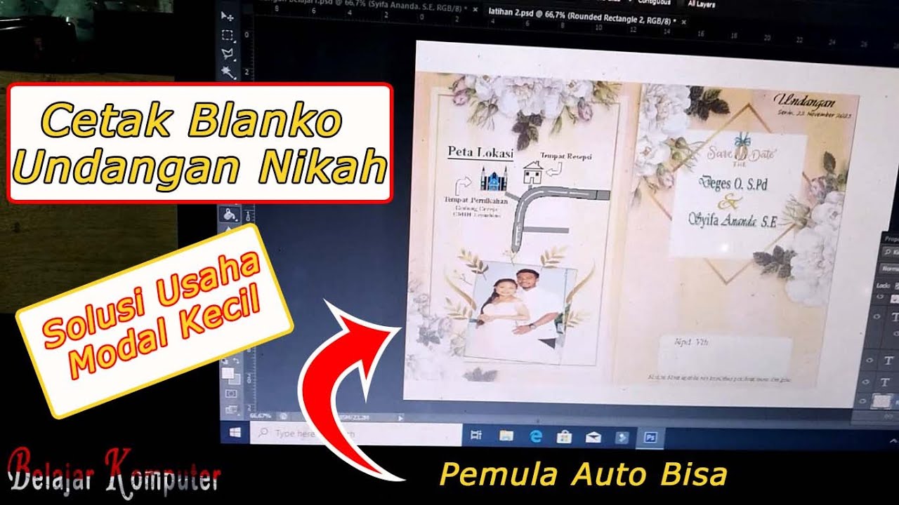 Cara Cetak Blanko Undangan Pernikahan I Murah dan Berkualitas di ...