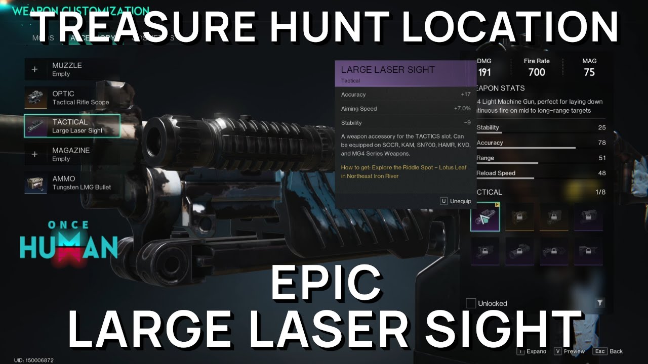 Once Human - Epic Large Laser Sight Location - Accessory - Iron River ...