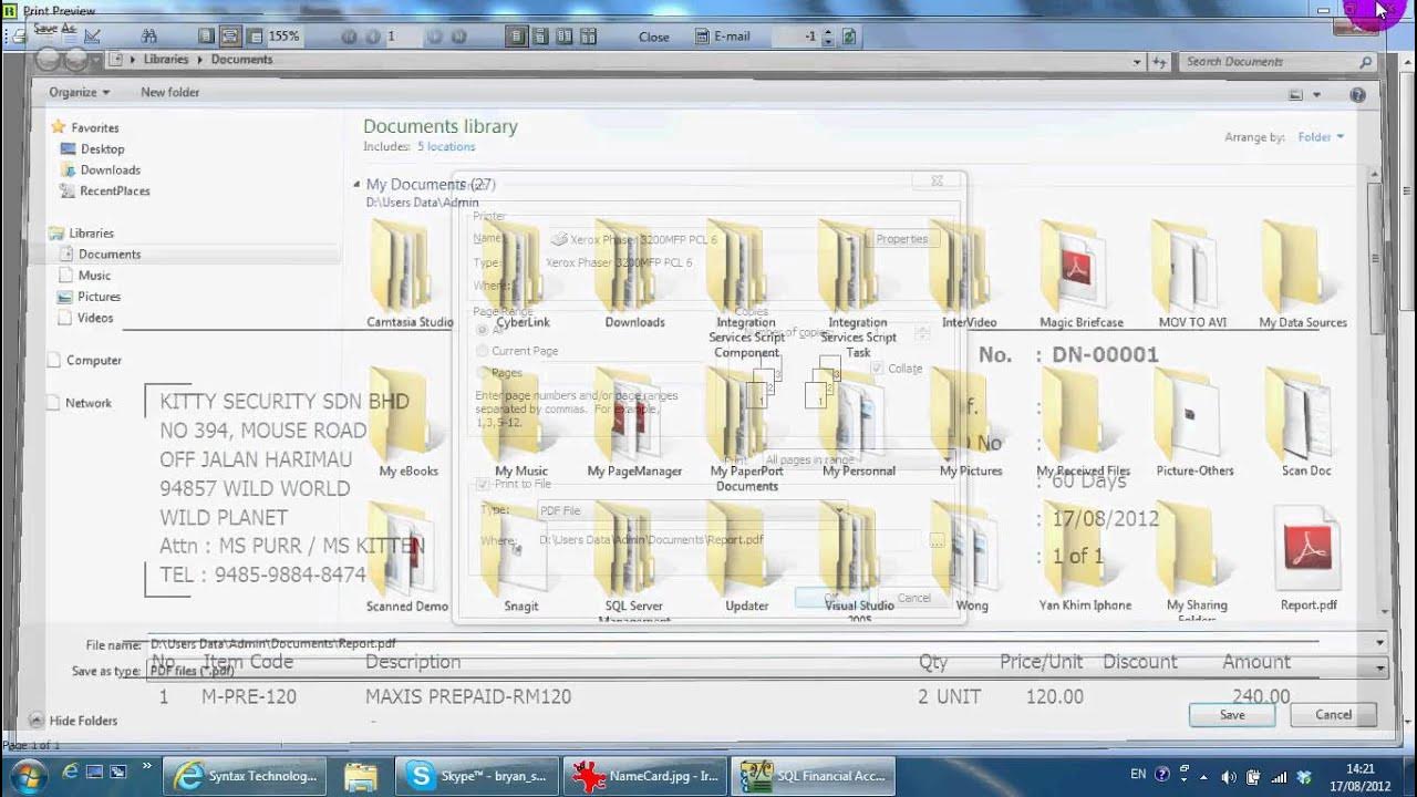 A019 Sales Debit Note - SQL Accounting Software - YouTube