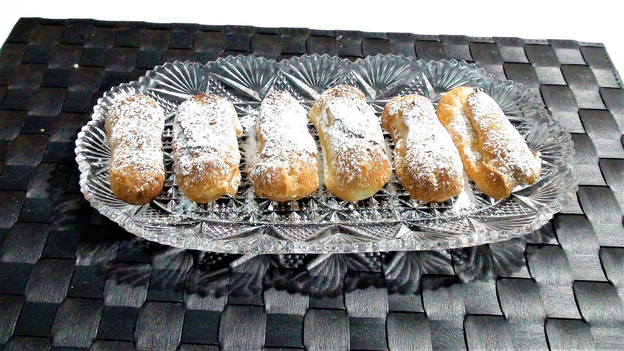 Ekler. Ekler necə hazırlanır. Resept. Profetrol tarifi - YouTube