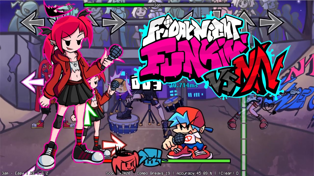 VS NN (NeverNight) I Friday Night Funkin Mod - YouTube