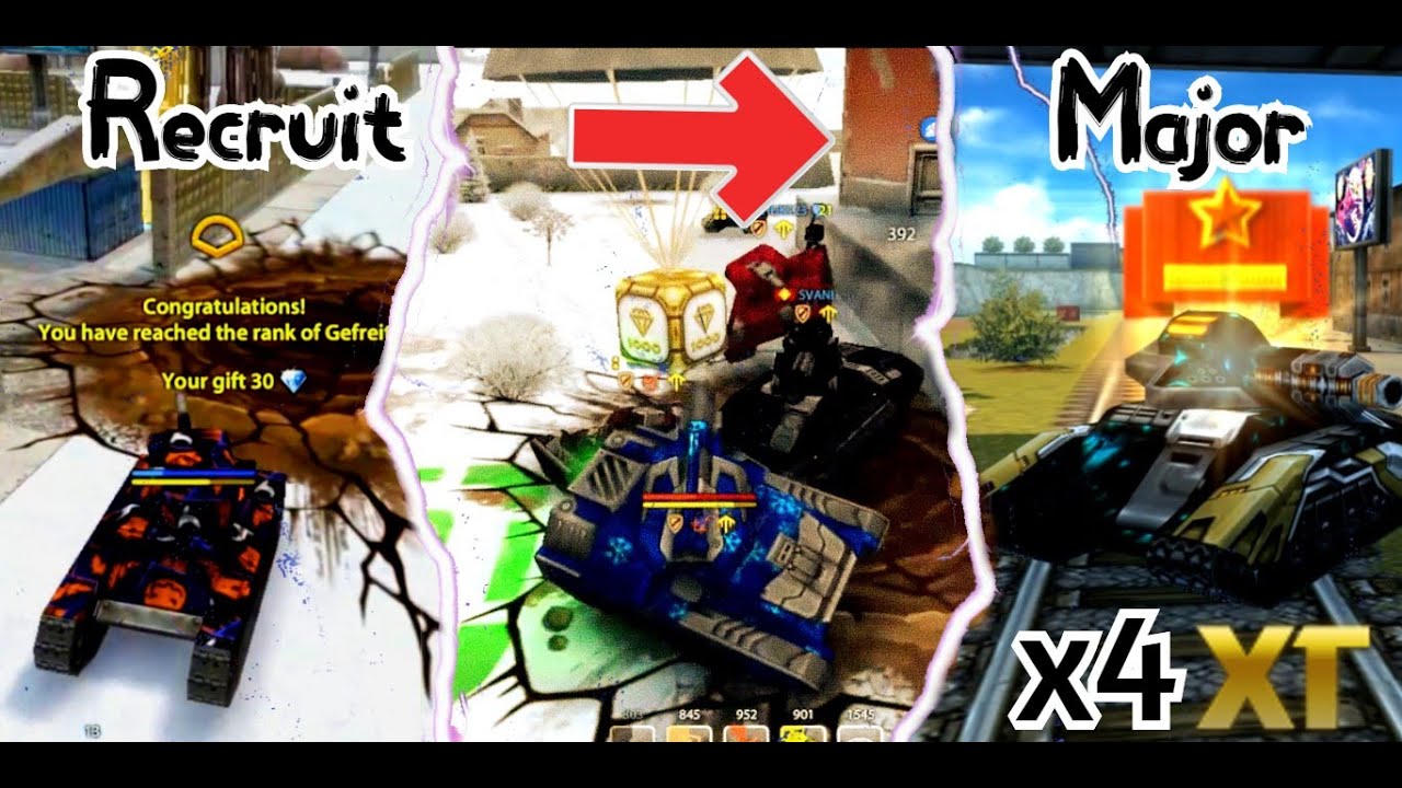 Tanki Online -Recruit to Major [All Ranks up] | By Breaker - YouTube