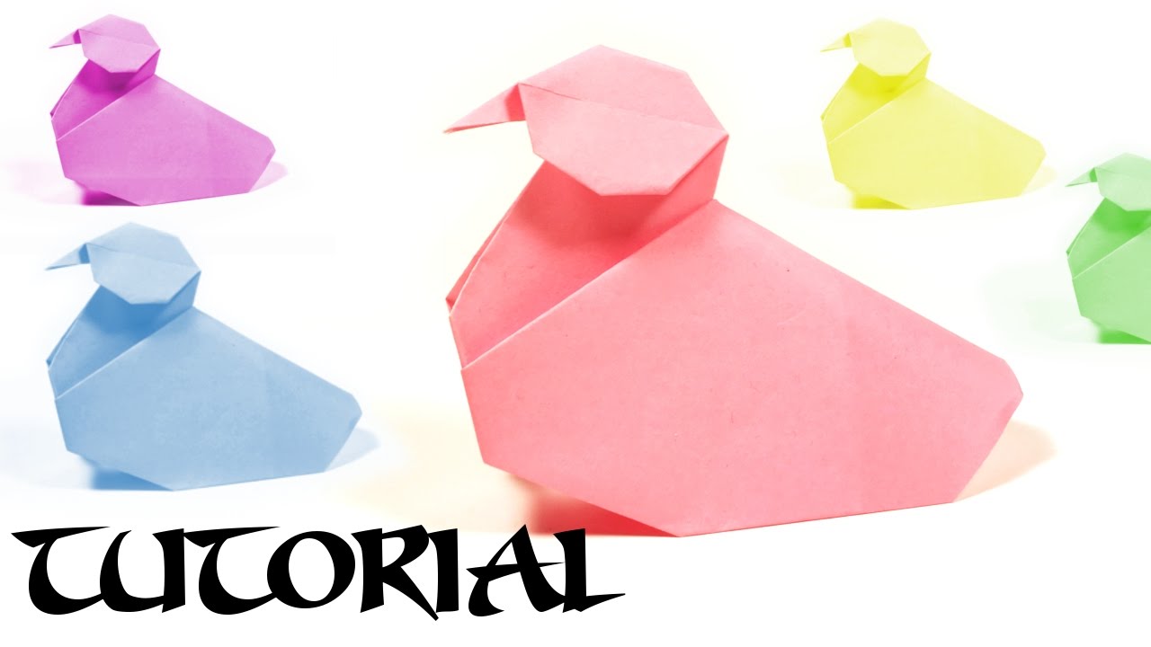 Origami Sugar Bird (Peeps) Tutorial - YouTube