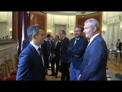France's newly-named interior minister meets police unions | AFP
