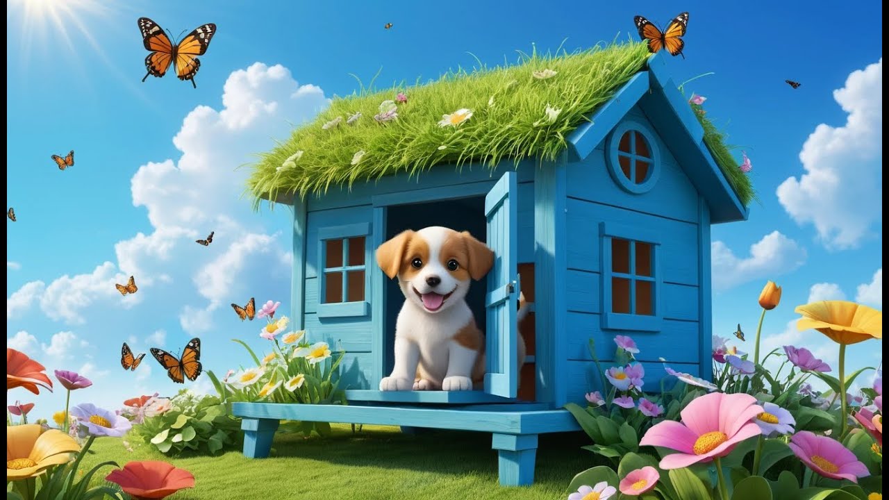Five Little Puppies Went Woof Woof Woof | Playful Puppy Song for Kids ...