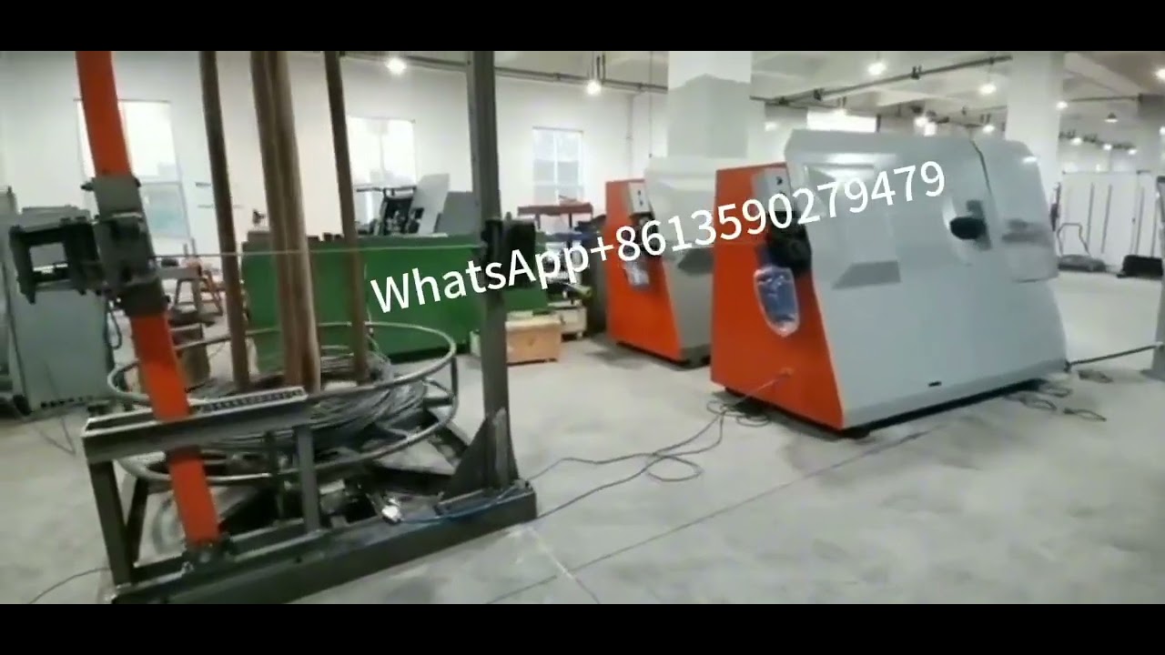 our engineers are checking the completed automatic rebar bending ...