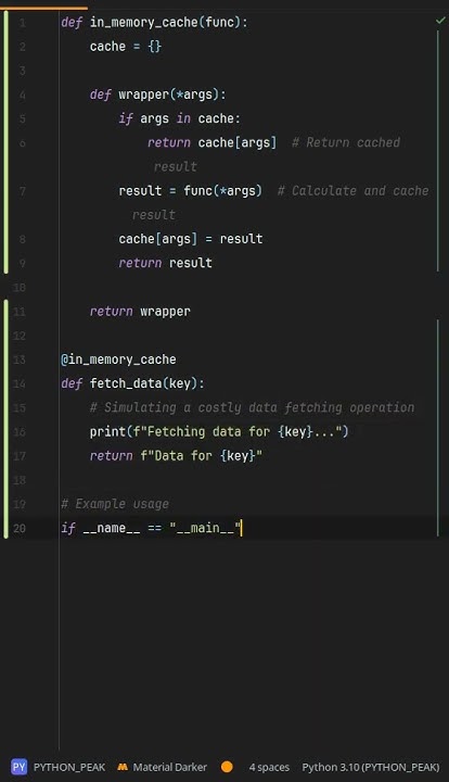 How to create a simple in-memory #cache in Python? Unlock #speed with a Simple In-Memory #cache ...
