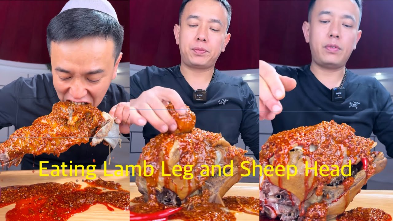 Eating Lamb Leg and Sheep Head - Foodie - Eating Show | foodie zx - YouTube