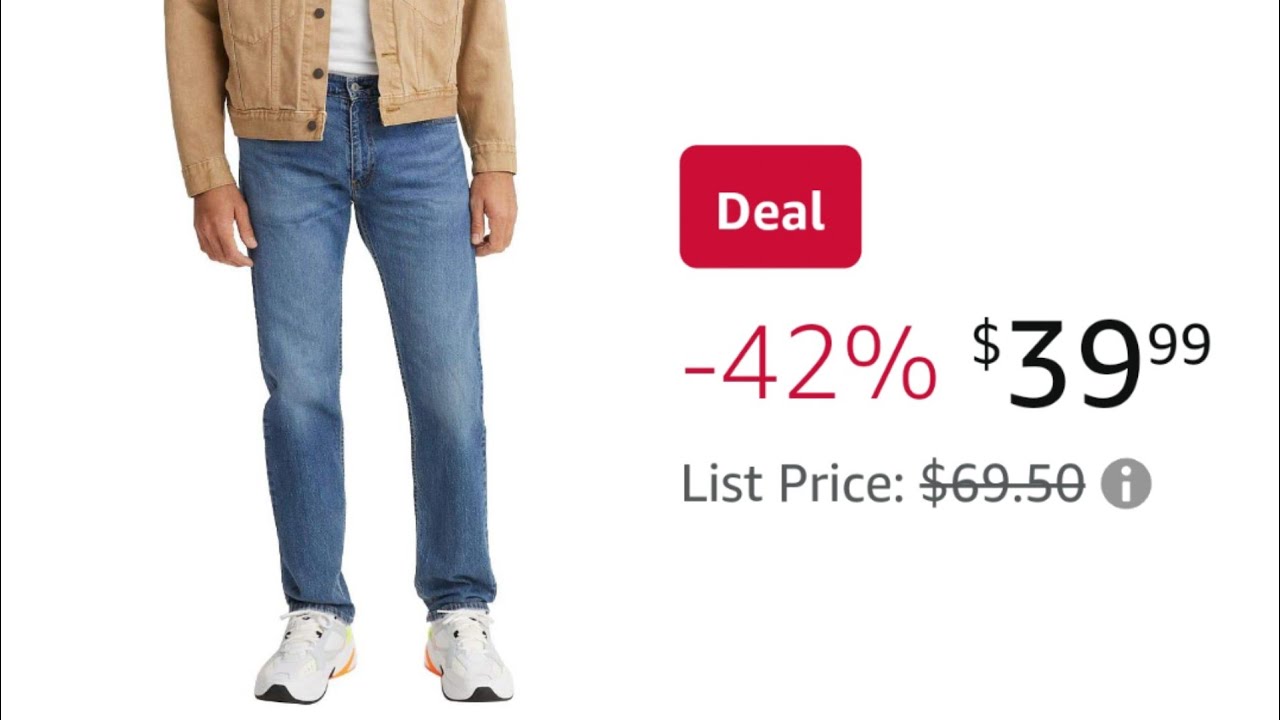Amazon Black Friday Deals : 42% OFF Levi's Men's 505 Regular Fit Jeans ...