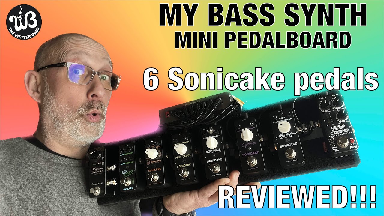 8 mini pedals (incl. 6 Sonicake) for bass synth & much more!!! - YouTube