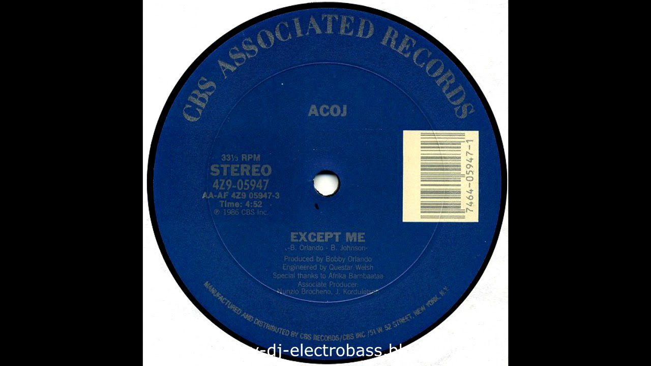 Acoj - Except Me - YouTube