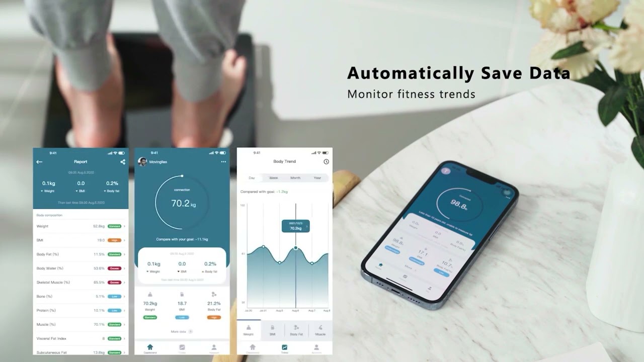 NUTRI FIT Digital Smart Weight Scale Model IF1090D - YouTube