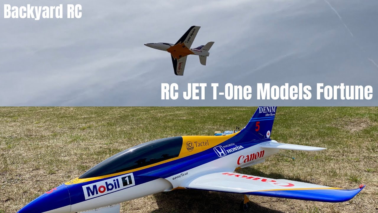 Flying my RC JET T-One Models Fortune!! - YouTube