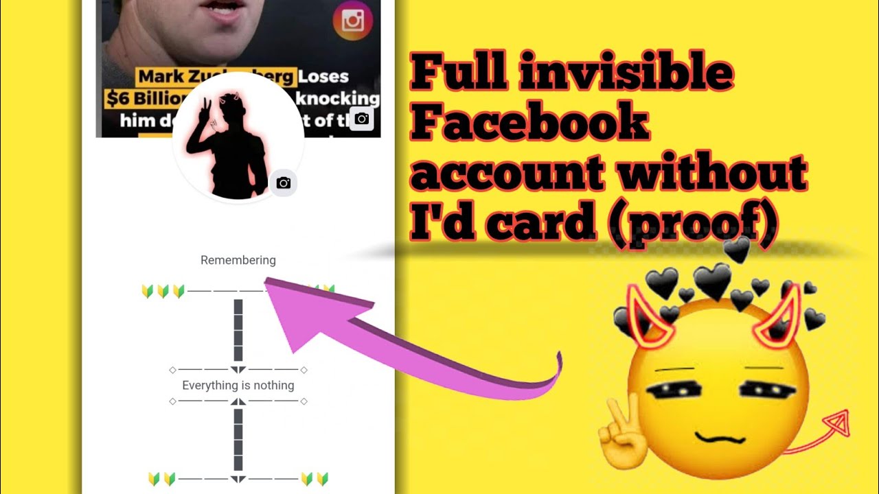 How to create invisible Facebook account 2021 || How to hide name ...