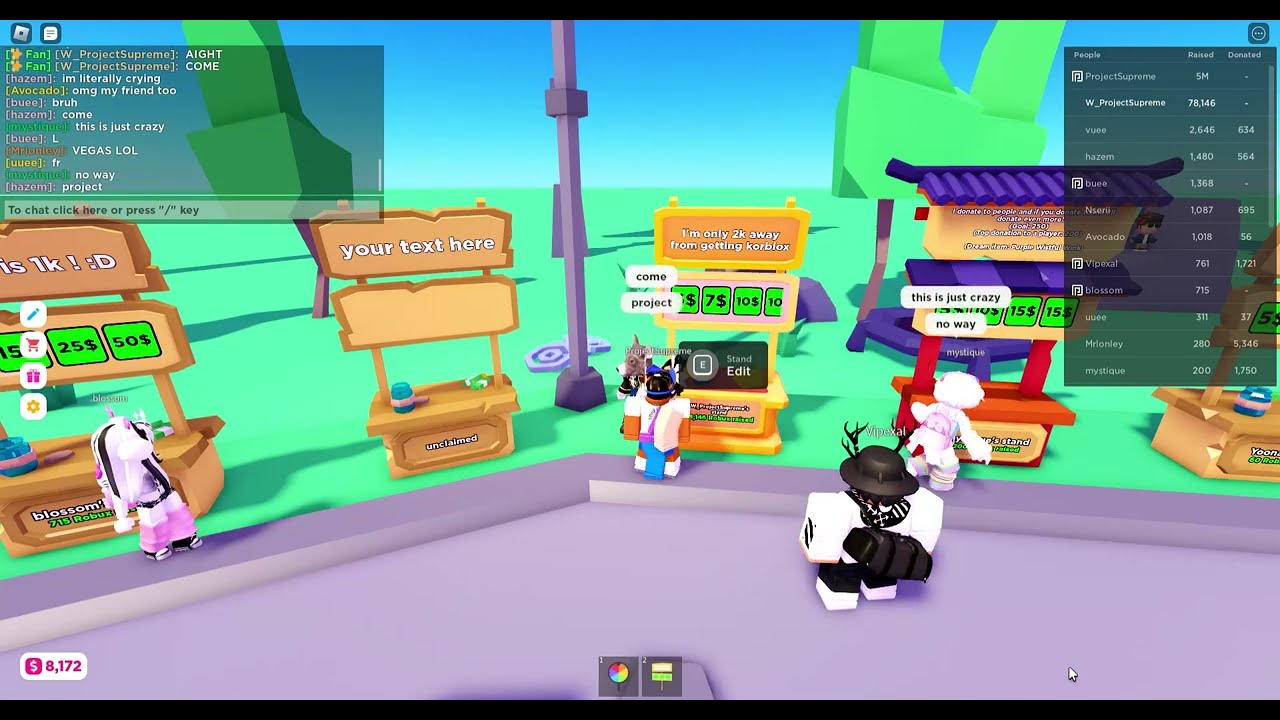 PROJECTSUPREME DONATED 5000 ROUBUX TO ME - YouTube