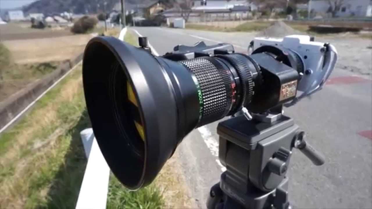 FUJINON A18 2/3" B3 Ikegami ENG Lenz mounted on Nikon 1 V1 - YouTube