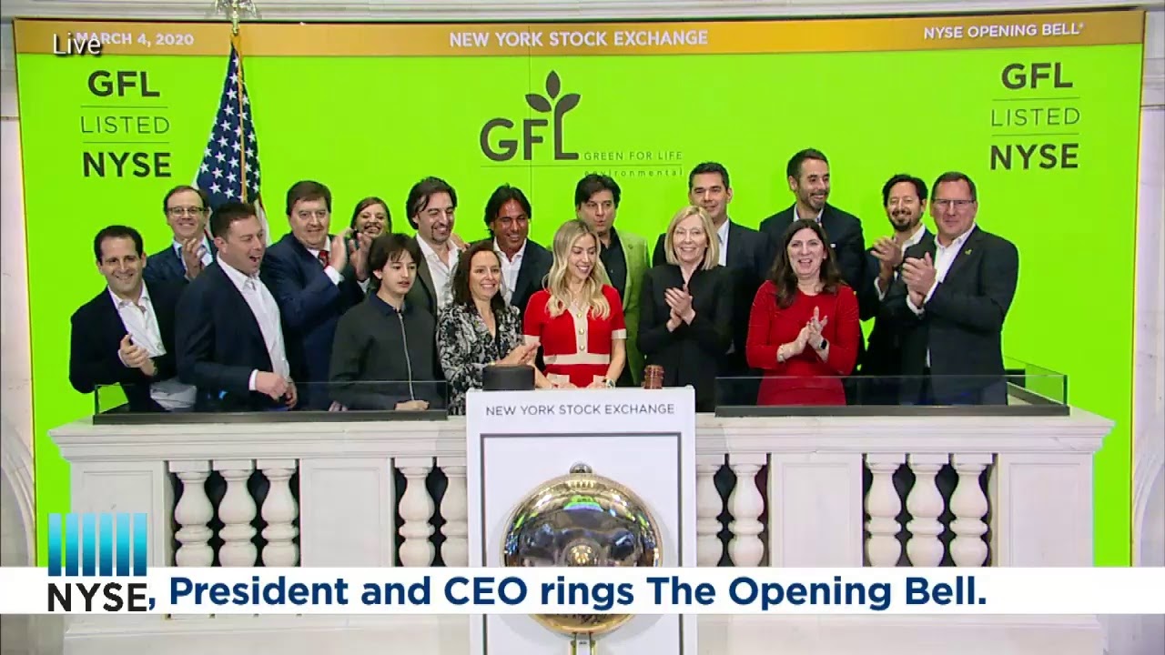 GFL Environmental Inc. (NYSE: GFL) Celebrates Their Initial Public ...