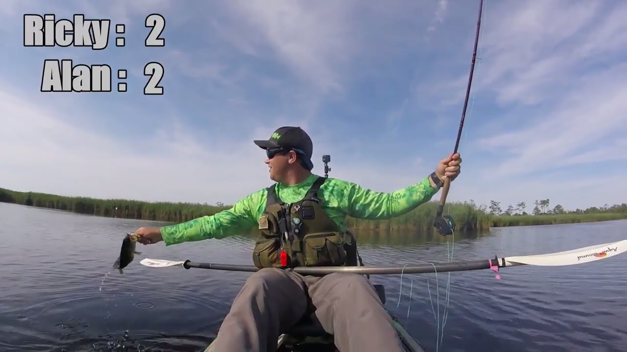 Kayak Fishing - Fly Fishing Challenge With Kayak Rod N Reel - YouTube