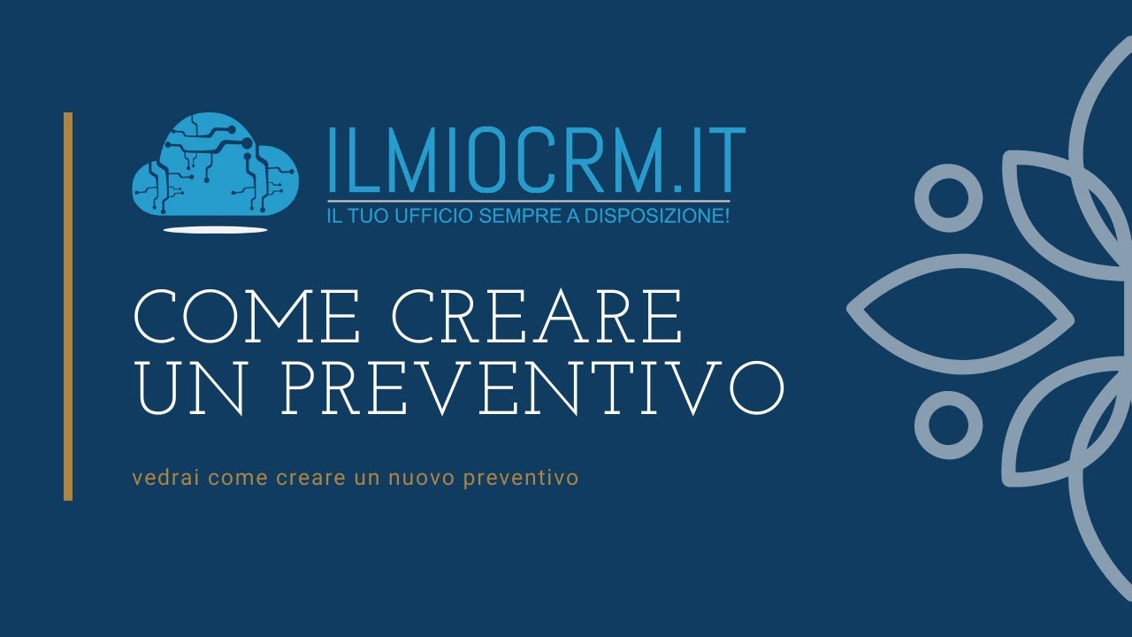 Come creare un preventivo - YouTube