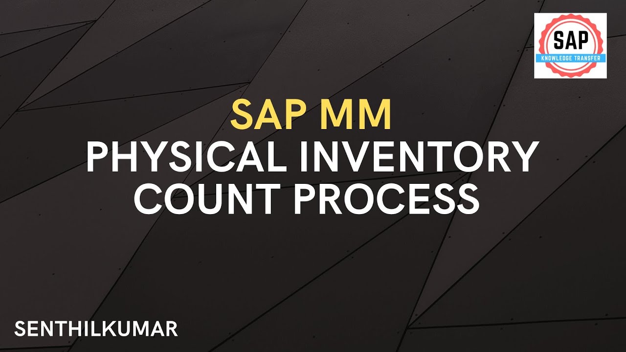 SAP MM Physical Inventory(Video 19) - YouTube