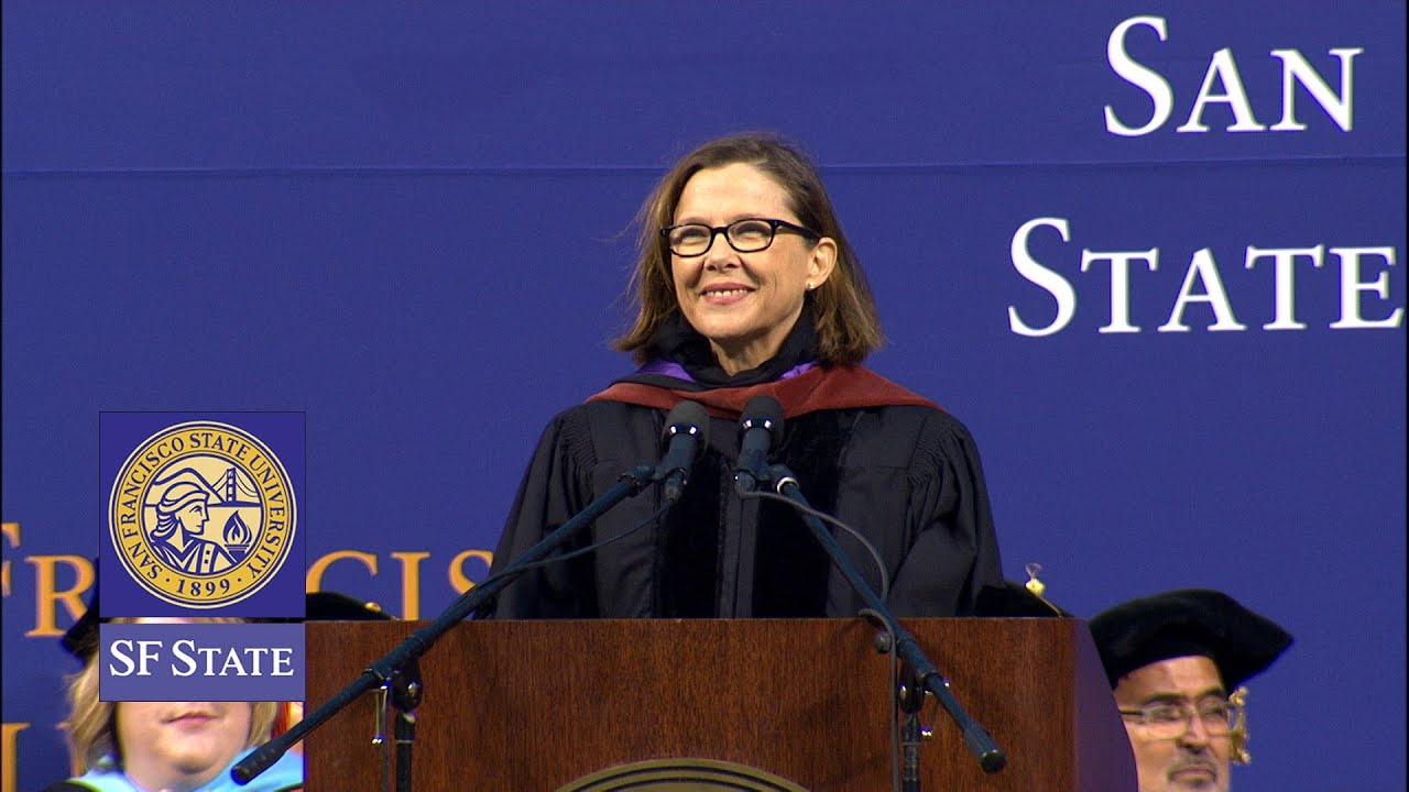 Annette Bening, Honorary Degree at San Francisco State - 2015 - YouTube
