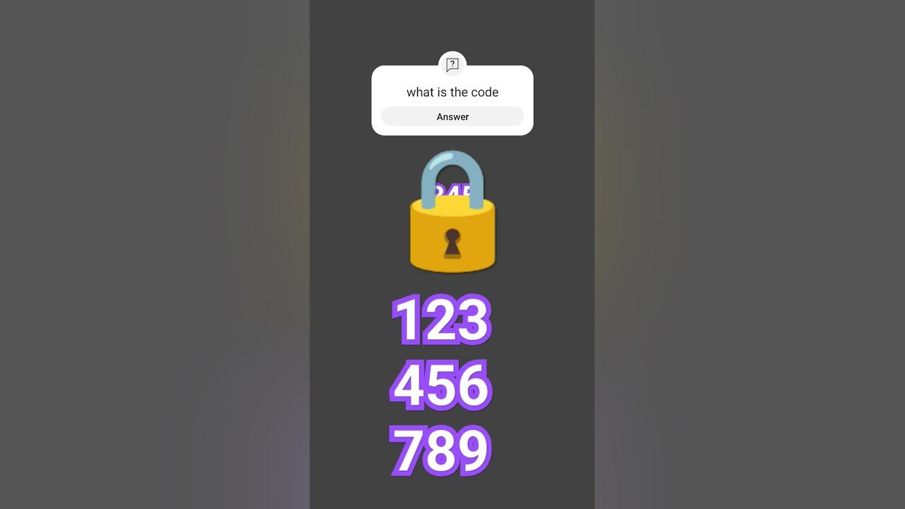 #what is the code number? - YouTube