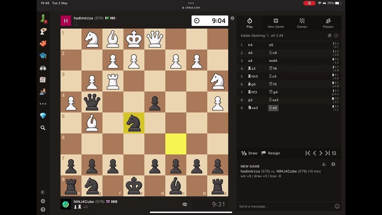 This random guys play the twins tower opening💀💀 #chess #chesscom #NINJ4Cube - YouTube