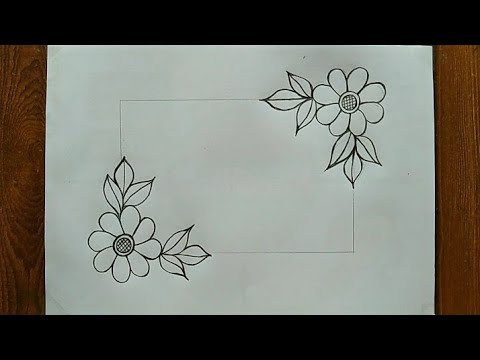 Birthday card drawing | Front page design drawing | Pencil drawing ...