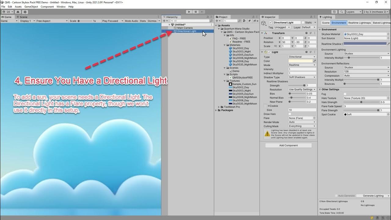 How to Add a Custom Sun to a Scene (Unity Built-in Shader) - YouTube