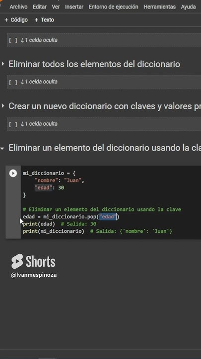 ¿Cómo eliminar un elemento de un diccionario en Python? Guía Paso a ...