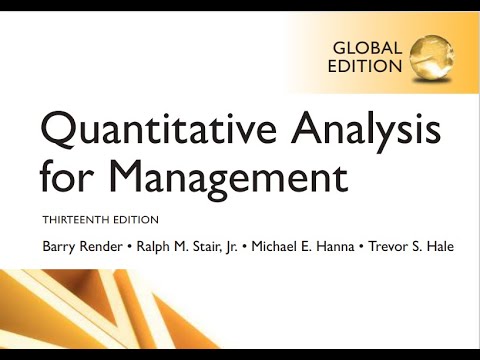Quantitative Analysis for Management Solutions - YouTube