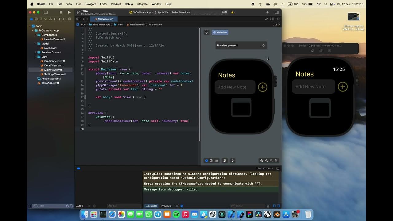 Swift UI App - Apple Watch - YouTube