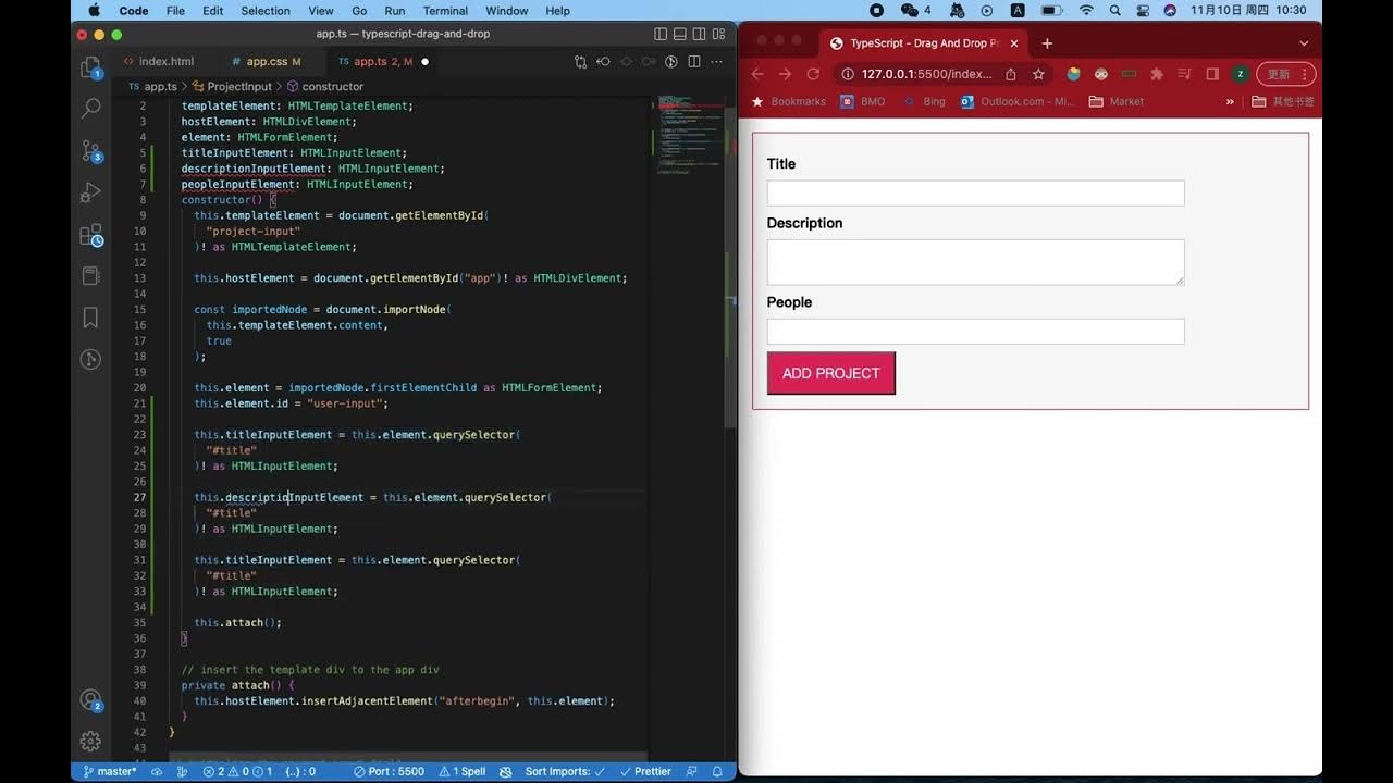 2 Interacting with the DOM with TypeScript - YouTube
