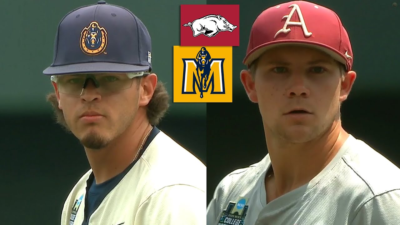 #3 Arkansas vs Murray State College Baseball Highlights Full Game, June ...