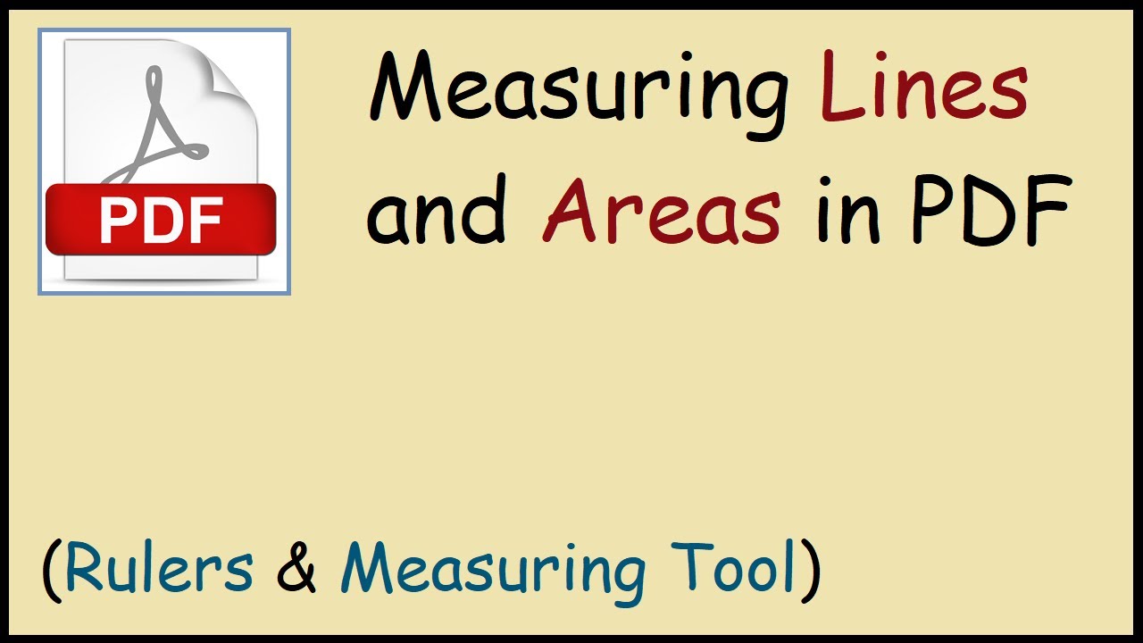 How To Measure Lines And Areas In A PDF File YouTube