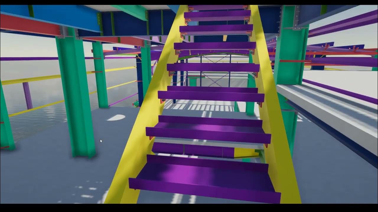 Tekla Structure 3d Animation Render Visualize - YouTube