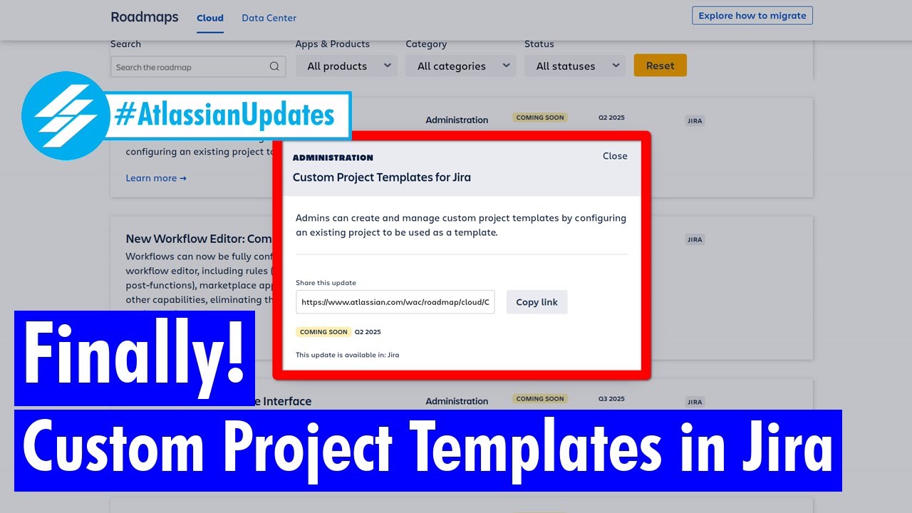 Atlassian Updates - Custom Project Templates in Jira - YouTube