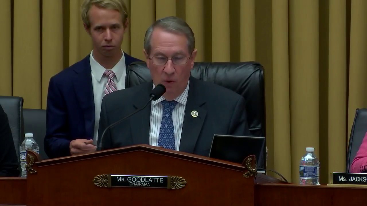 Chairman Goodlatte Statement at Hearing on Juvenile Justice Reform ...