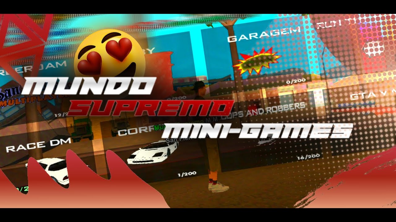 NOVO SERVIDOR DE MINI-GAMES NO SAMP 😱 ( MUNDO SUPREMO MINI-GAMES ) GTA ...